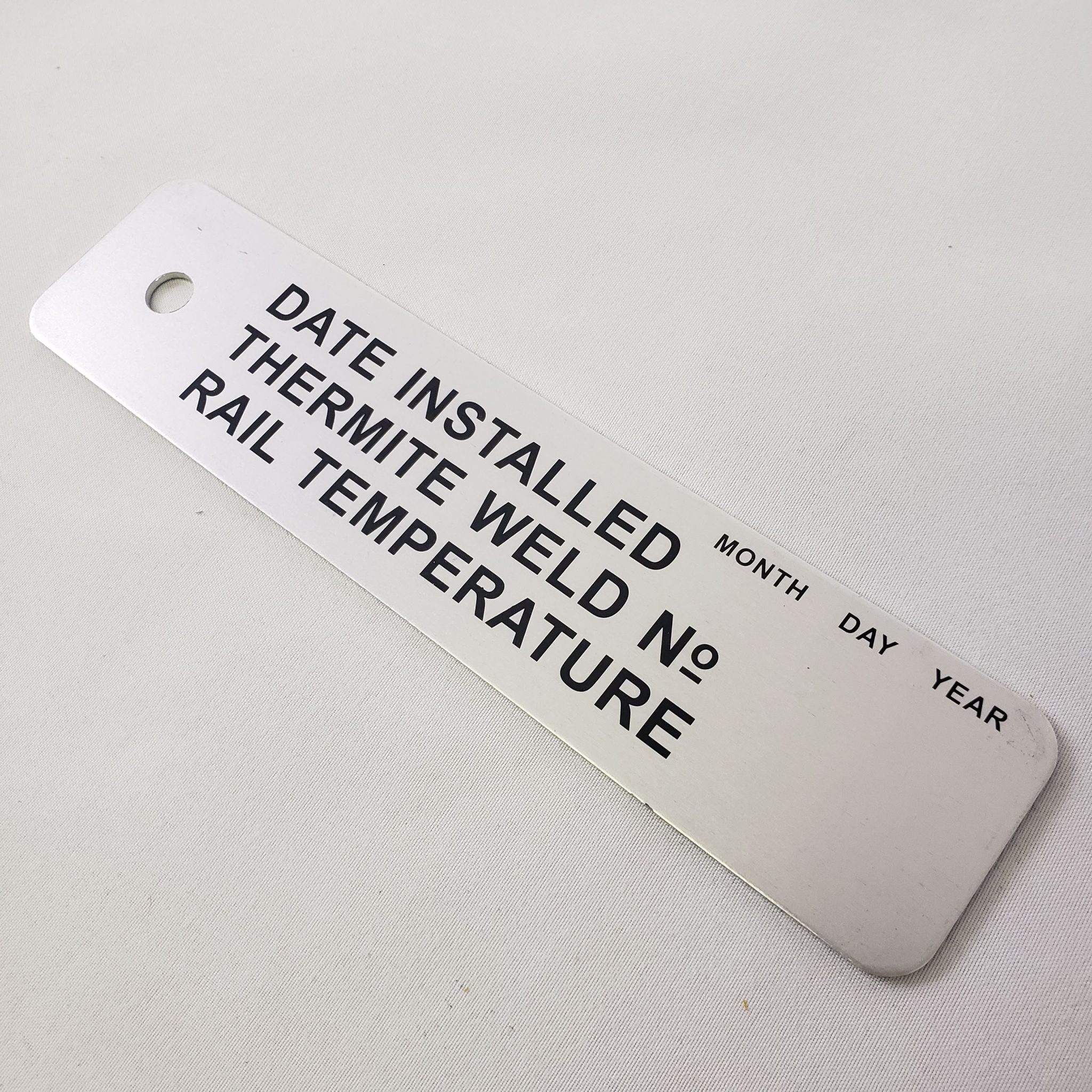Railroad Tools and Solutions, Inc. | THERMITE WELDING TAG: 6.5 X 1.5 ...