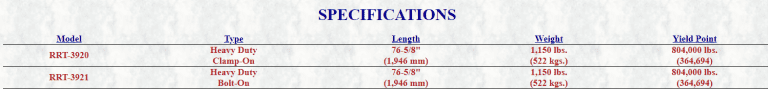 Railroad Tools and Solutions, Inc. | BUMPING POST
