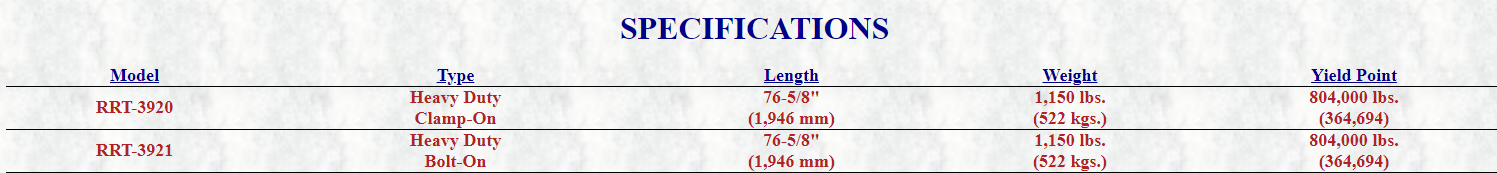 Railroad Tools and Solutions, Inc. | BUMPING POST