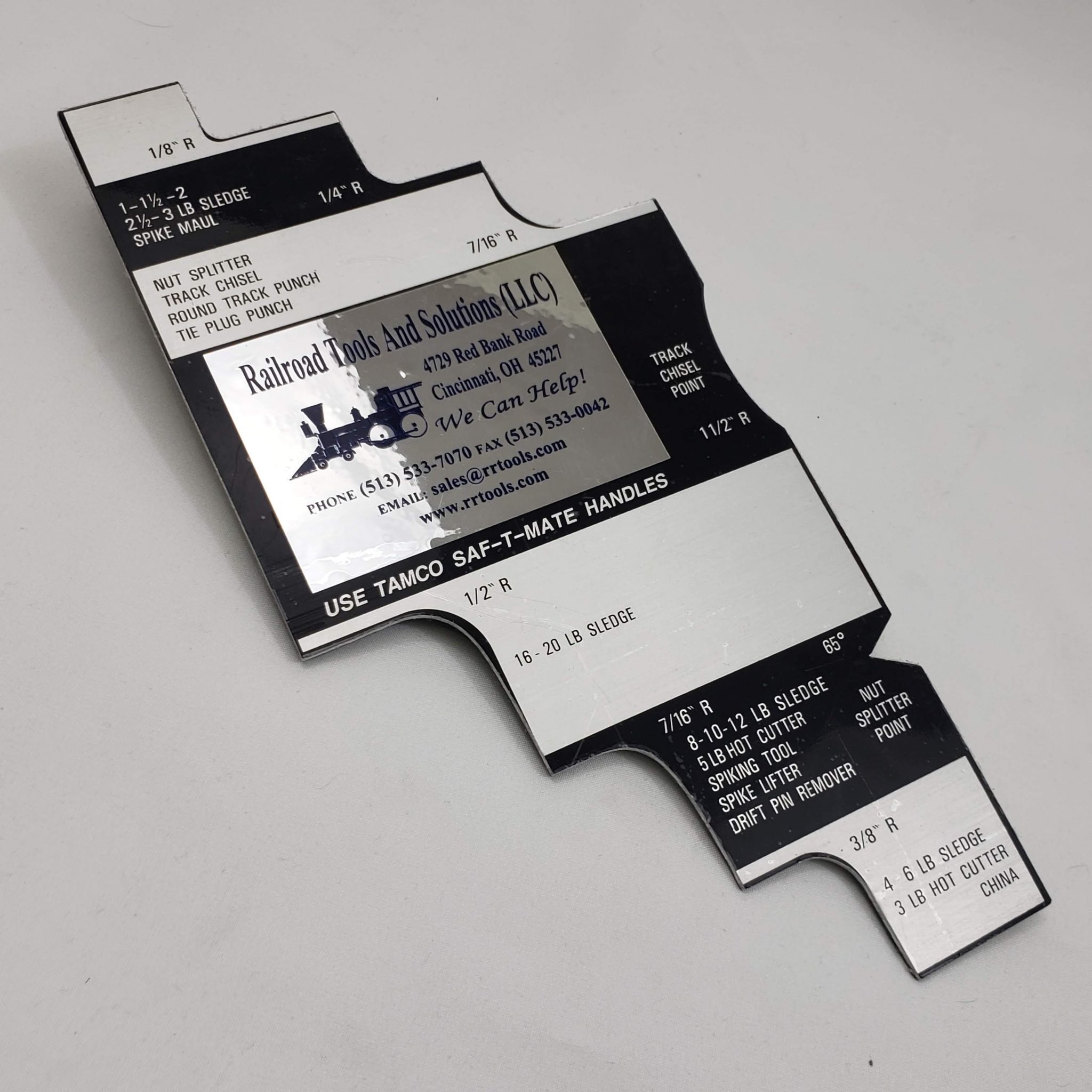 Railroad Tools and Solutions, Inc. | TRACK TOOL SAFETY TEMPLATE ...