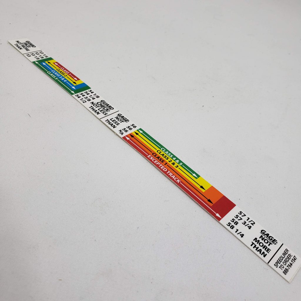 Railroad Tools and Solutions, Inc. | FROG & TRACK GAGE STICKER