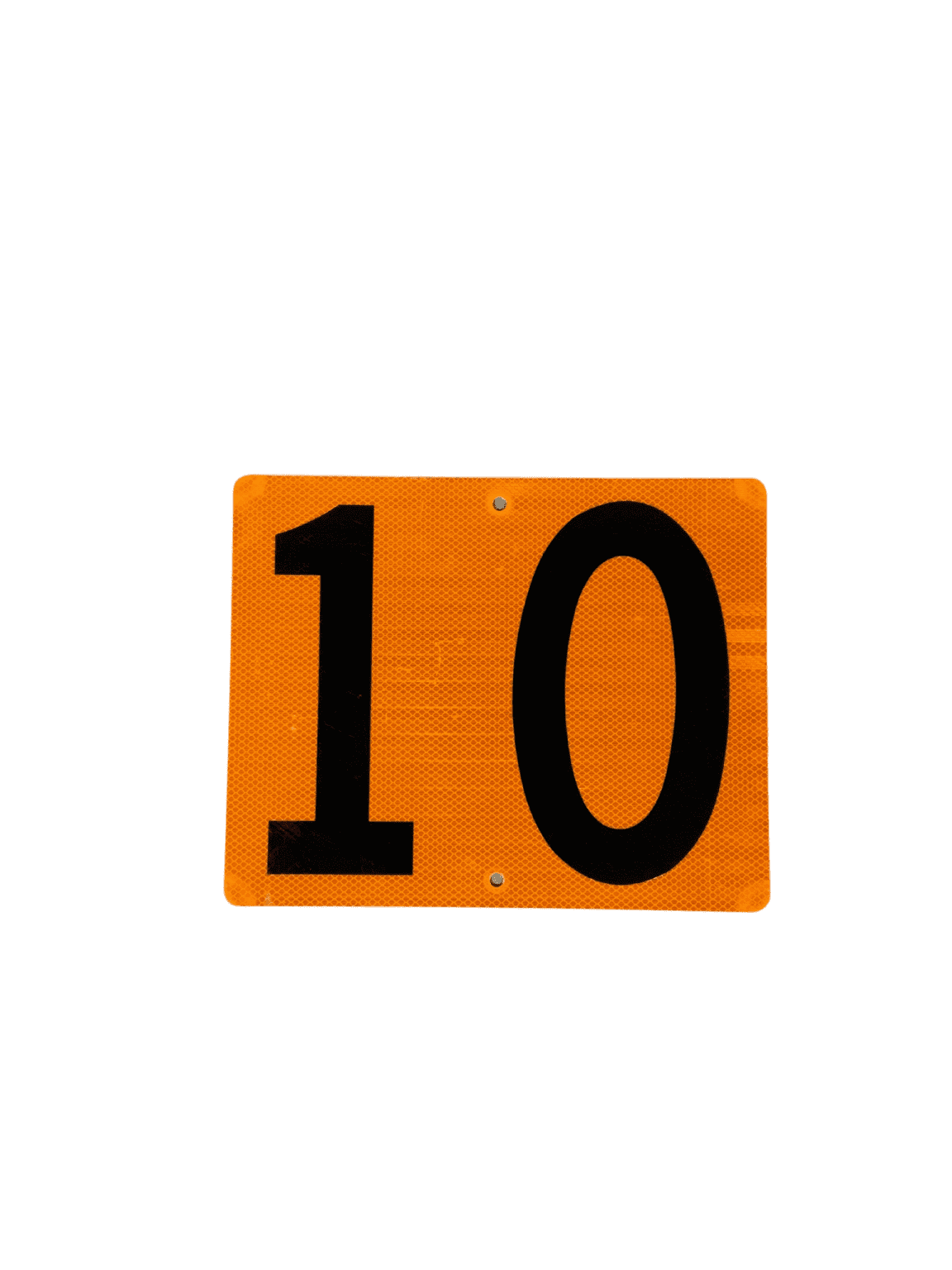 Railroad Tools and Solutions, Inc. | SPEED LIMIT SIGN – ORANGE 10MPH